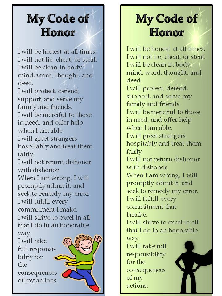 My Code of Honor – Free Kids Stories