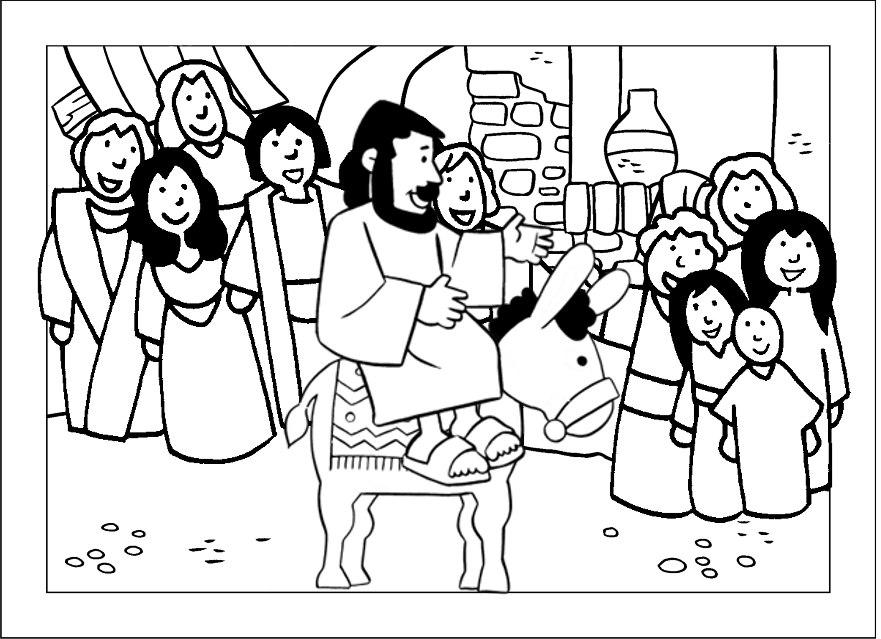 Easter Bible Story Coloring Pages – La Primera Pascua: Paginas para ...