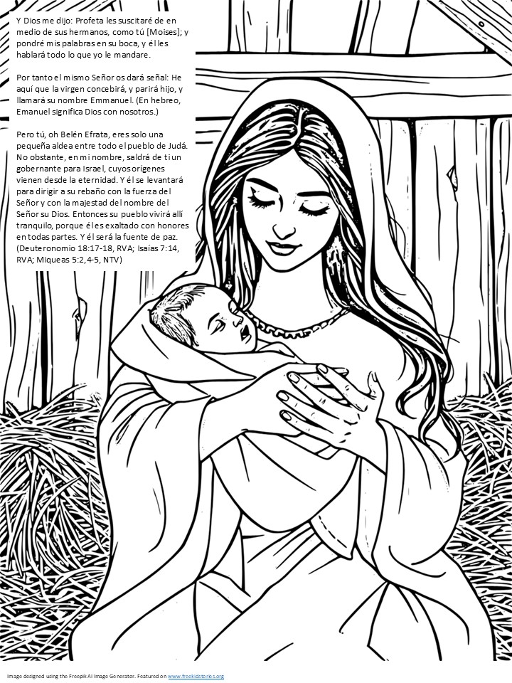 Nace Jesús: Devocional navideño y página para colorear – Día 1 – Free ...